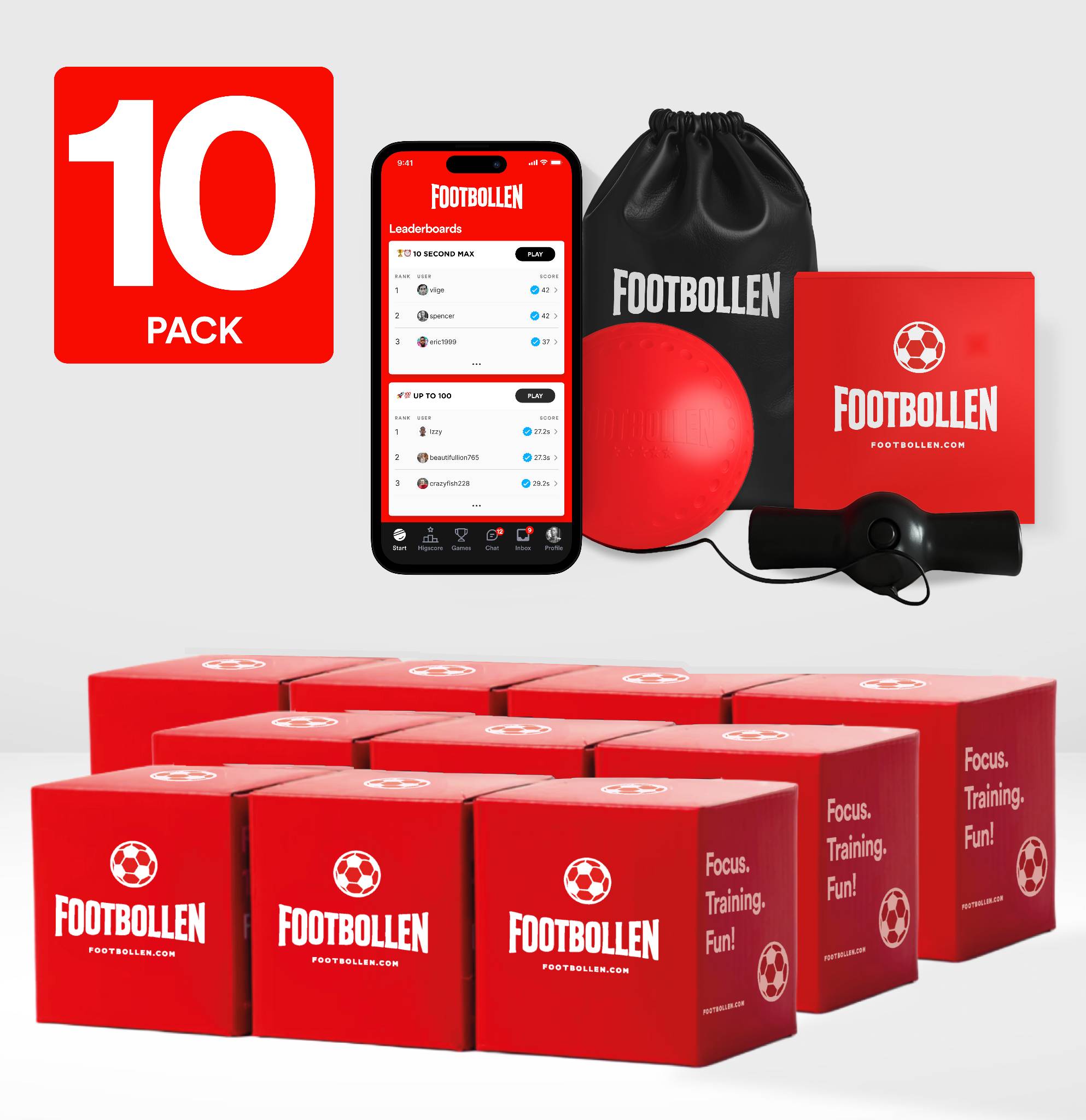 Footbollen Family Pack 🎉 (5x) – Boxbollen