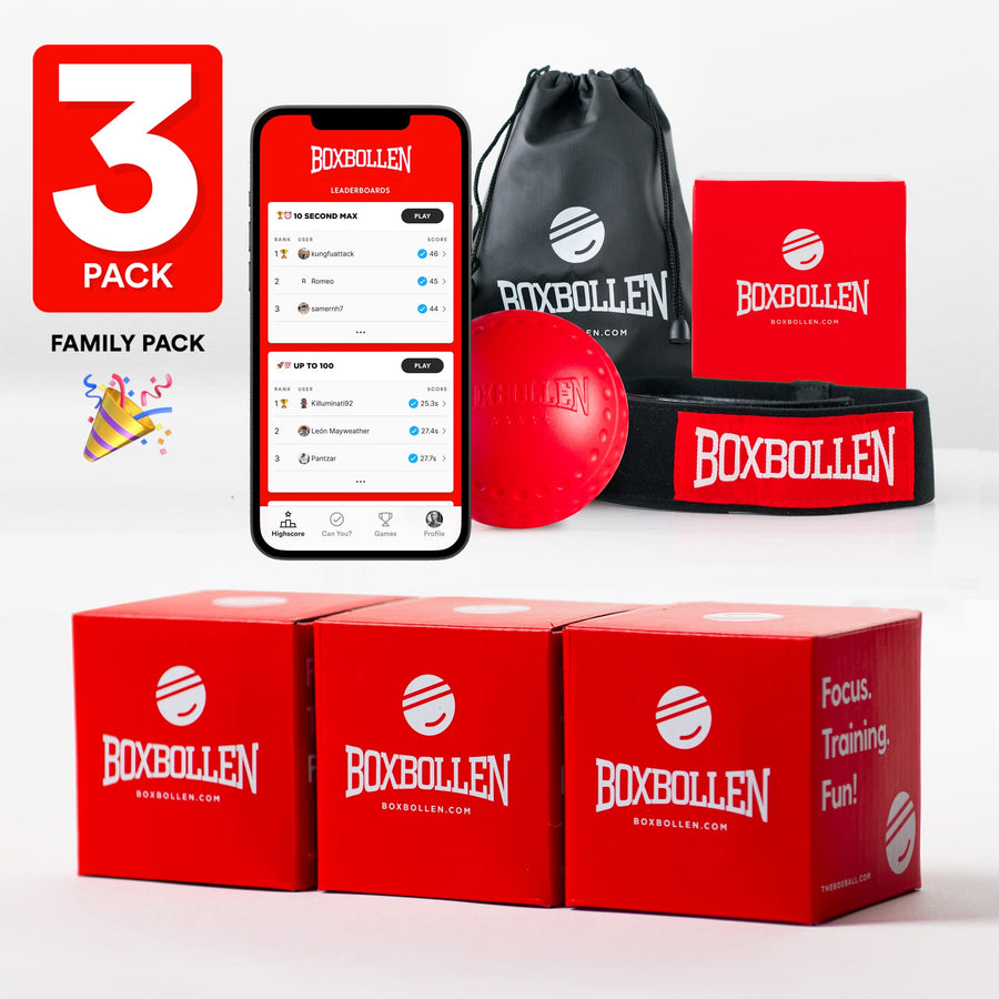 Red 3-Pack 🎈 (3x) – Boxbollen